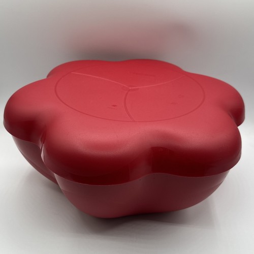 Tupperware Chip N Dip Bowl Container (Dip Bowl not included) in Red New ...