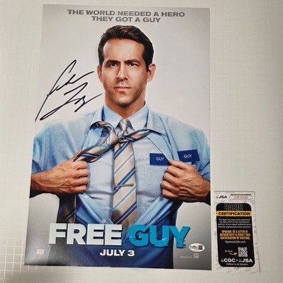 SHAWN LEVY Authentic Hand-signed "FREE GUY ~ Director" 12x18 Photo (JSA ...
