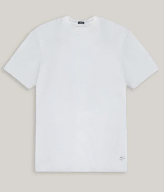 SENE Cumulus Crew T-Shirt White Short Sleeve Heavyweight Pima Cotton Sz ...