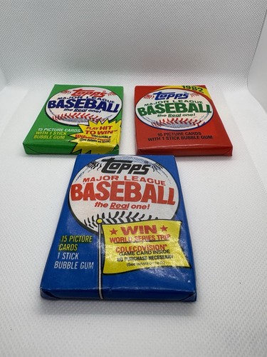 1981 1982 1983 Topps Baseball Unopened Wax Packs. 1 of each | eBay