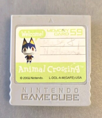 2002 Nintendo GameCube Animal Crossing Rover Memory Card | eBay
