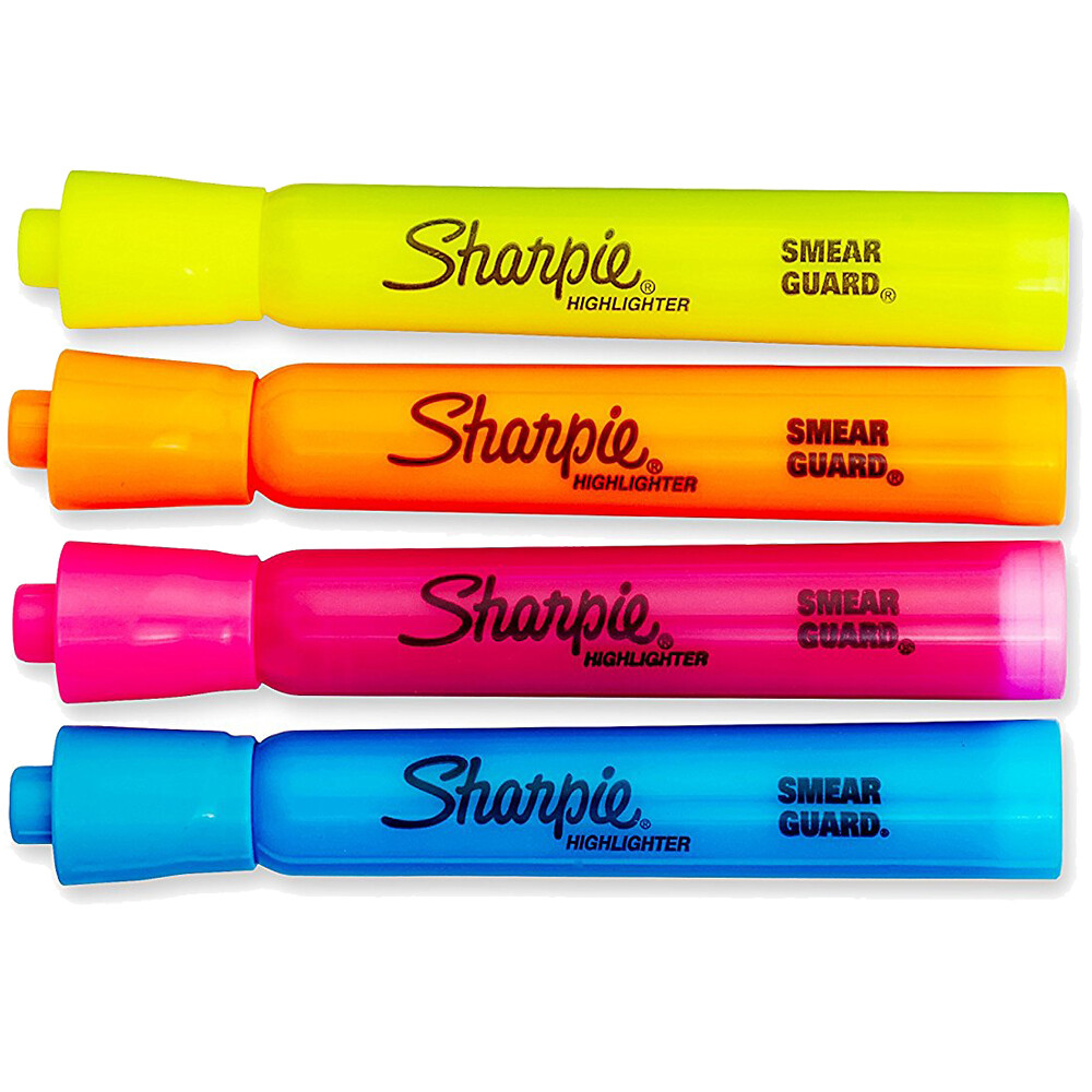 Pack of (12) New Sharpie Accent Tank-Style Highlighters, 4 Colored ...