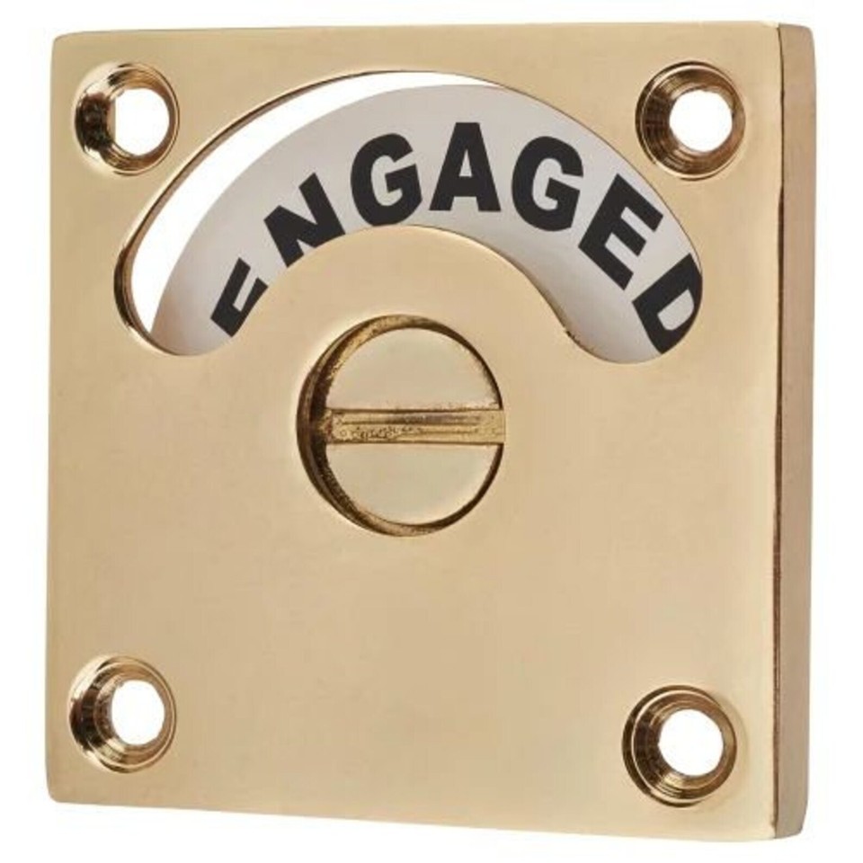 IN 6 FINISHES WC Vacant,Engaged Toilet Bathroom door lock Latch ...