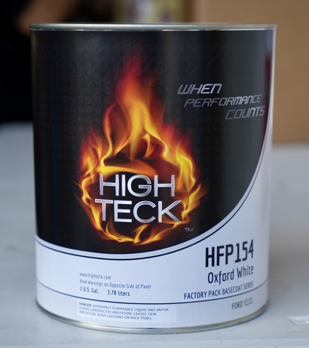 High Teck HFP154 Oxford White Basecoat Urethane Auto Paint GALLON FORD ...