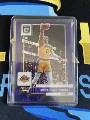 2022-23 Donruss Optic Purple Shock Russell Westbrook Los Angeles Lakers ...
