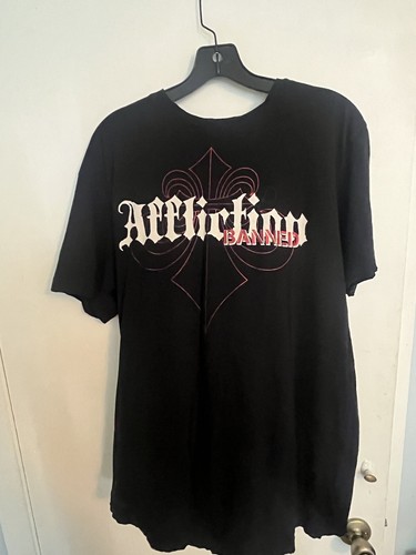 Affliction Banned Fedor vs Sylvia T-Shirt Men's X-large Sleeve Graphic ...