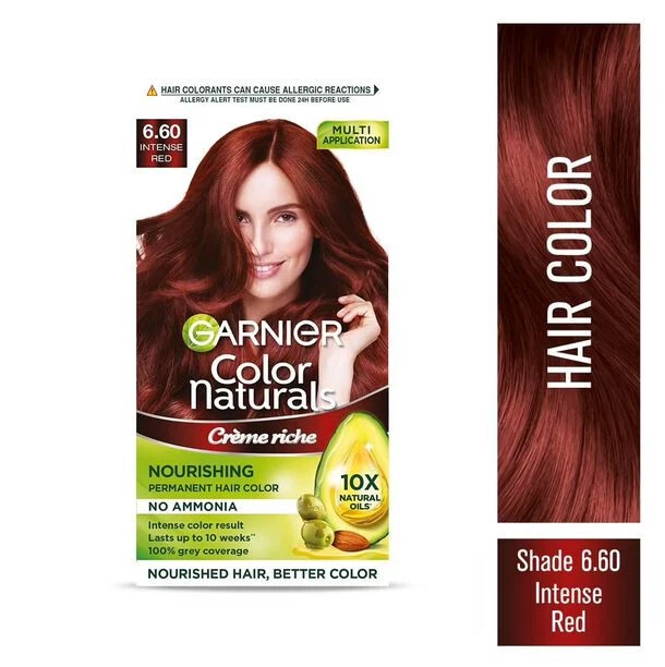 Intense Red Hair Color