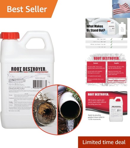 Root Destroyer - 5lbs - Root Killer for Sewer, Pipe & Drain Lines ...