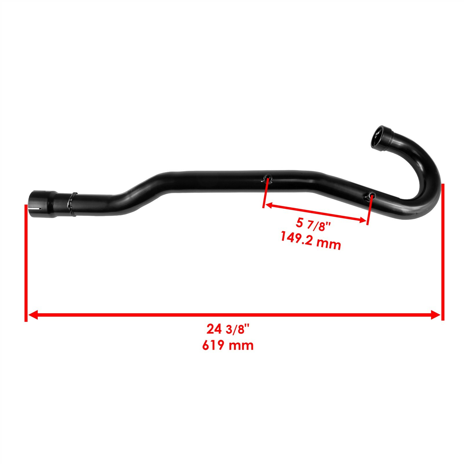 Exhaust Muffler Pipe w/ Gaskets fits Kawasaki Bayou 220 KLF220A 1988 ...