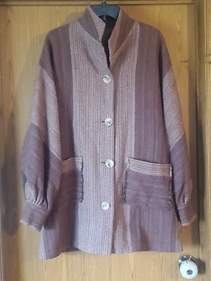 CURLEW WEAVERS Women's Wool Jacket Size Med. Welsh Woollens. C8 | eBay