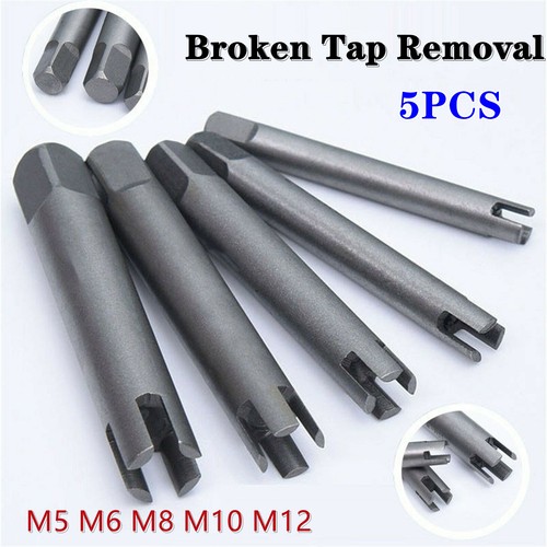 5x Broken Tap Extractor Removal Tool Kit Removes 3 to 20mm Taps 3/4 ...