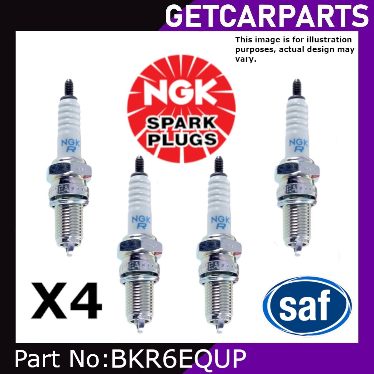 NGK BKR6EQUP Spark Plugs x4 For MINI Cooper 2001 - 2009 1.6L | eBay UK