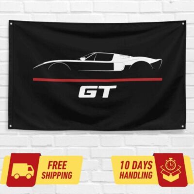 For Ford GT 2004-2006 Car Enthusiasts 3x5 ft Flag Banner Birthday Gift ...
