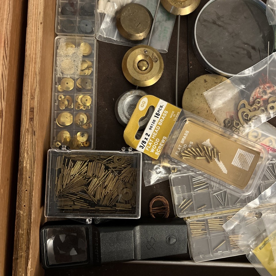 Clock Makers Tools Lot Bench Sweep Drawer Sweep Clockmakers Parts | eBay