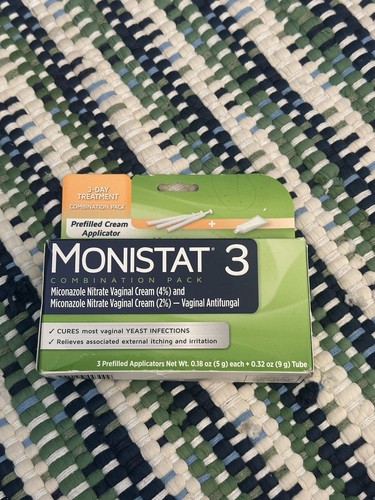 MONISTAT 3 combination PACK Applicators Yeast Infection Treatment EXP 5 ...