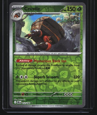 SV10: Destined Rivals #012/182 Crustle Reverse Holo | eBay