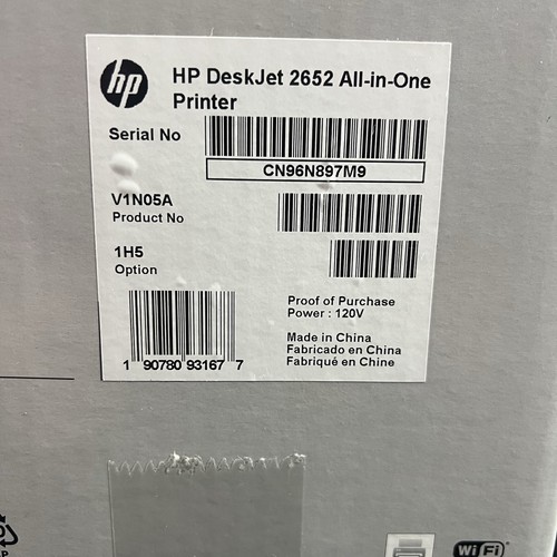 HP Deskjet 2652 Wireless Color Inkjet All-in-one Printer Brand New in ...