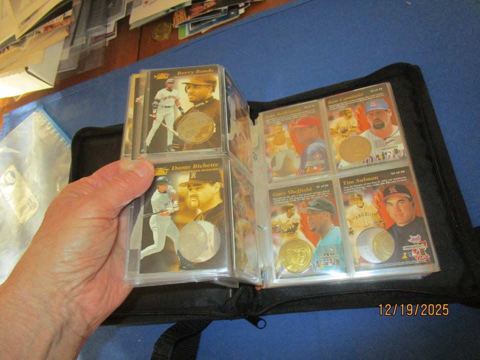 1998 Pinnacle Mint Baseball Card & Coin Lot in Ultra Pro Professional ...