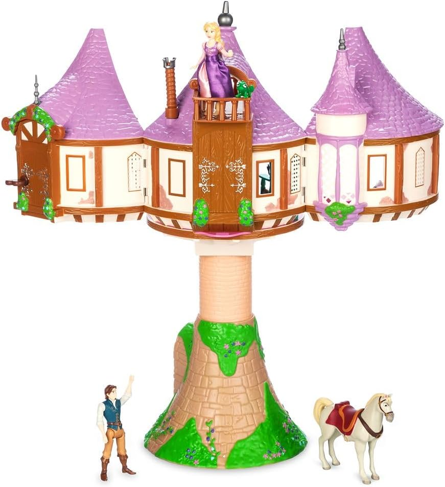 Action Toys Rapunzel Tower Playset - 19-Piece Tangled Play Set with ...