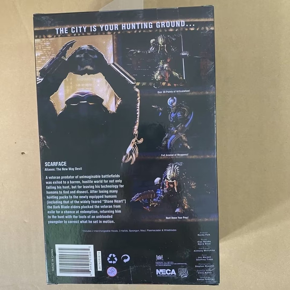 Stock NECA Predator Concrete Jungle Ultimate Scarface 7" Action Figure ...