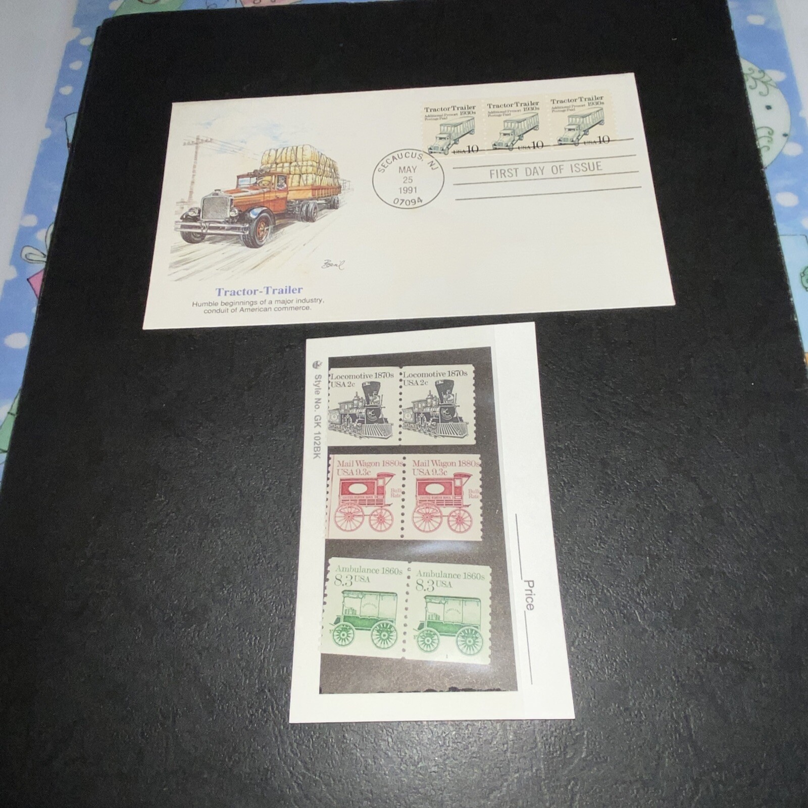 Fleetwood Scott 2457 Coil Tractor Trailer (10c) FDC 1991 & 6 Coil ...