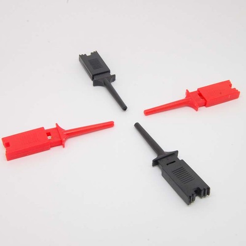 Convenient Fine 4 Pcs Test Clip Mini Grabber SMD IC Hook Probe Jumper ...