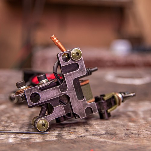 Handmade tattoo machine medium liner 5-14rs, Running 140-145 Hz @ 4.5 V ...