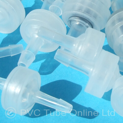 One Way Valve Sprung Plastic Barbed Non-Return Inline Water Air Car Gas ...