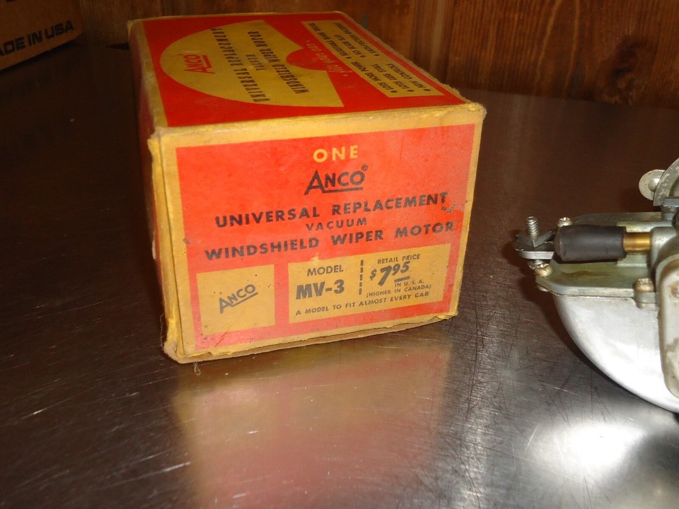 New NOS Anco Vacuum Windshield Wiper Motor MV-3 Universal Replacement ...