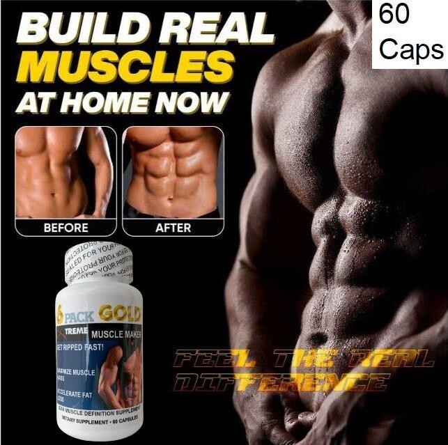 Lean Muscle Bodybuilding Supplement Mass Bulk Growth Abs Fat Loss ...