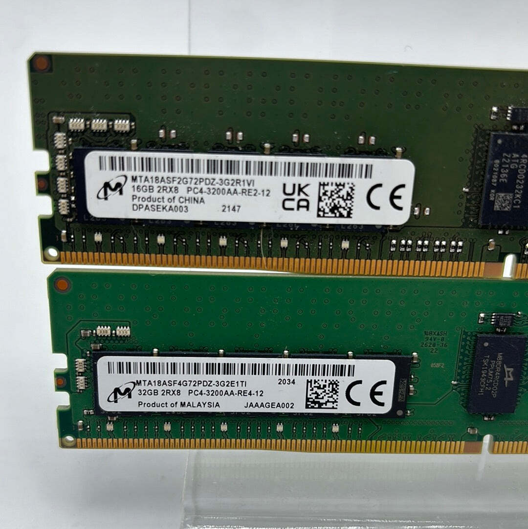 Micron mta18asf2g72pdz 48GB DDR4 3200MHz 3g2e1 | eBay