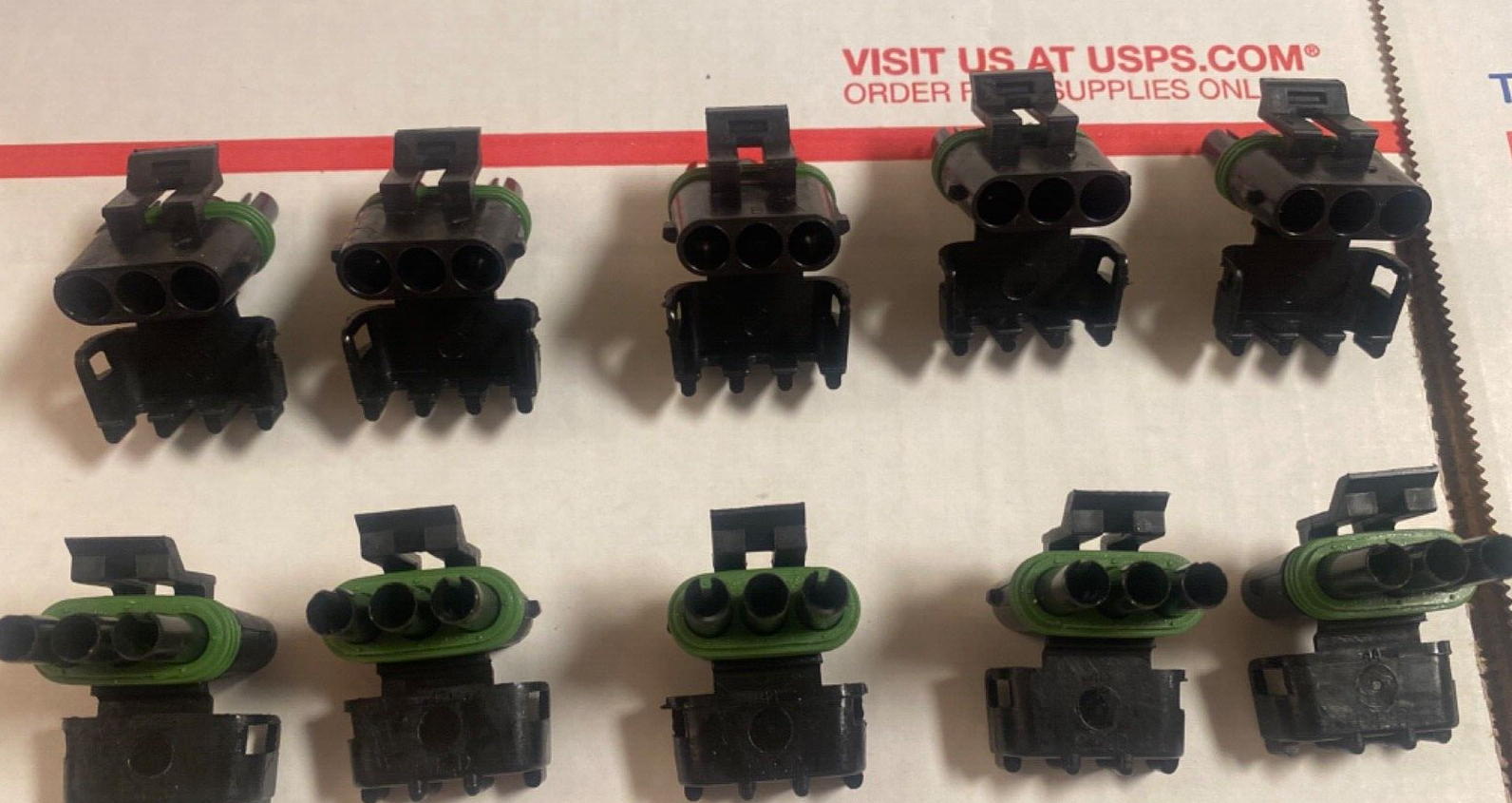 ( 10 pcs ) Delphi 12015793 , Weather-Pack Automotive Connector Socket 3 ...