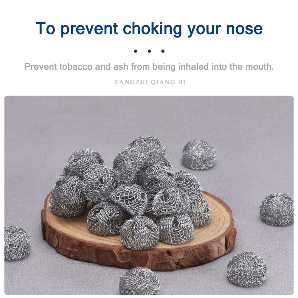 USA Tobacco Smoking Pipe Metal Filter Screen Steel Mesh Rimmed Dome ...