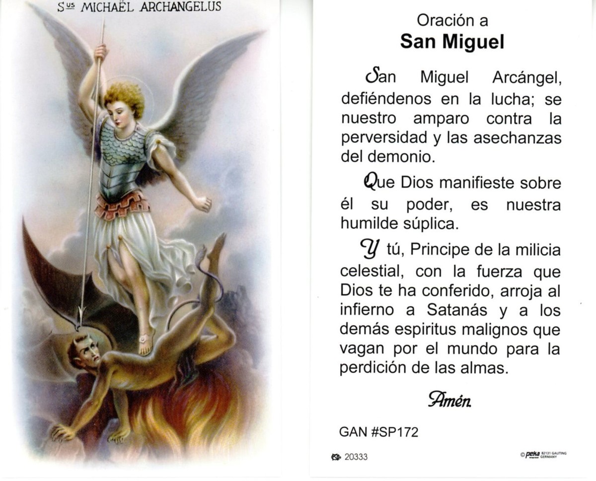 Oracion San Miguel Arcangel