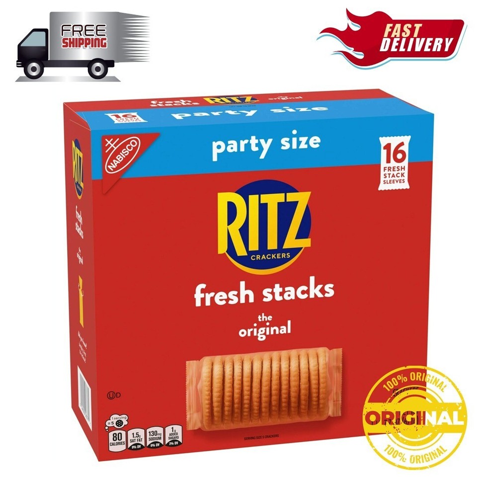 RITZ Fresh Stacks Original Crackers Fresh Stacks, Party Size (16 Stacks ...