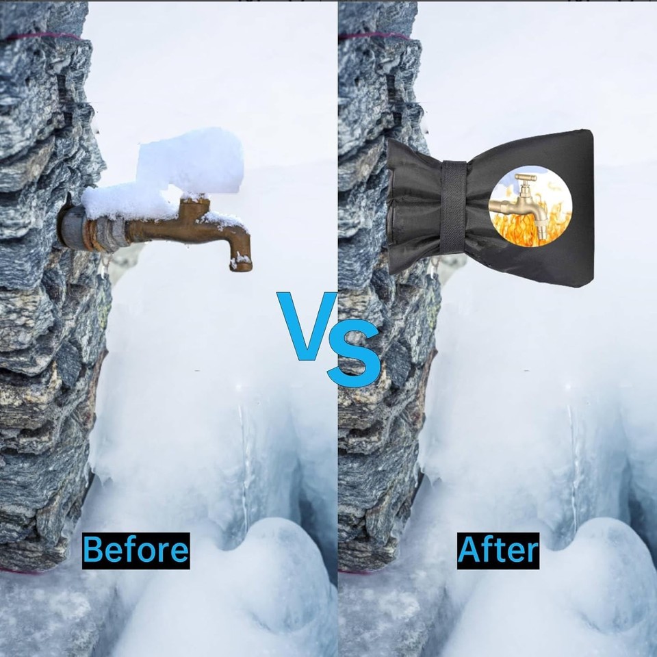 2 Packs Outdoor Faucet Covers for Winter, Hose Bib Protector Spigot ...
