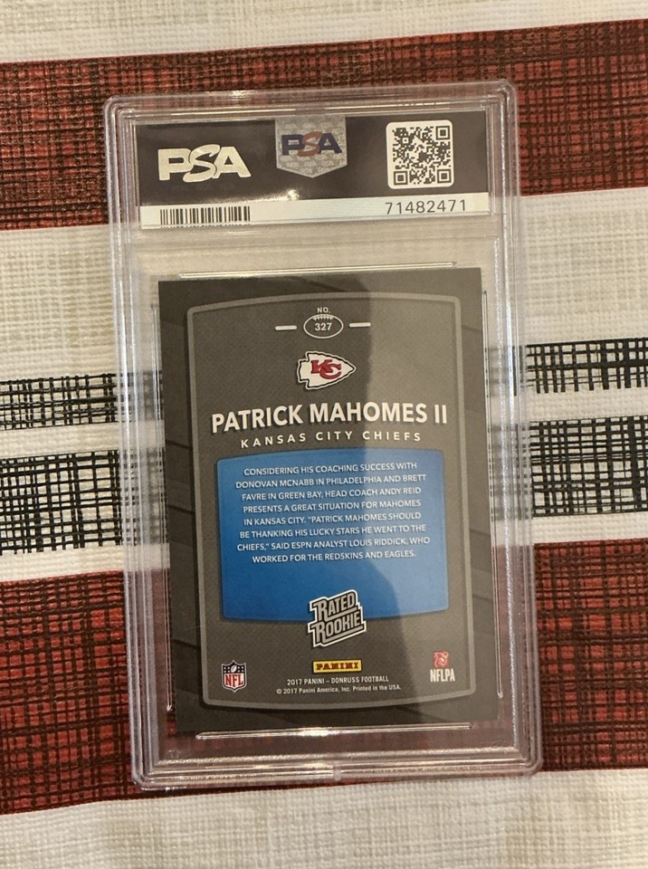 PSA 9 Patrick Mahomes #327 Donruss Rated Rookie | eBay
