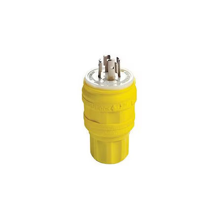 Leviton 26W74 Watertight Locking Plug, L14-20P, 20 A, 125/250V Ac ...