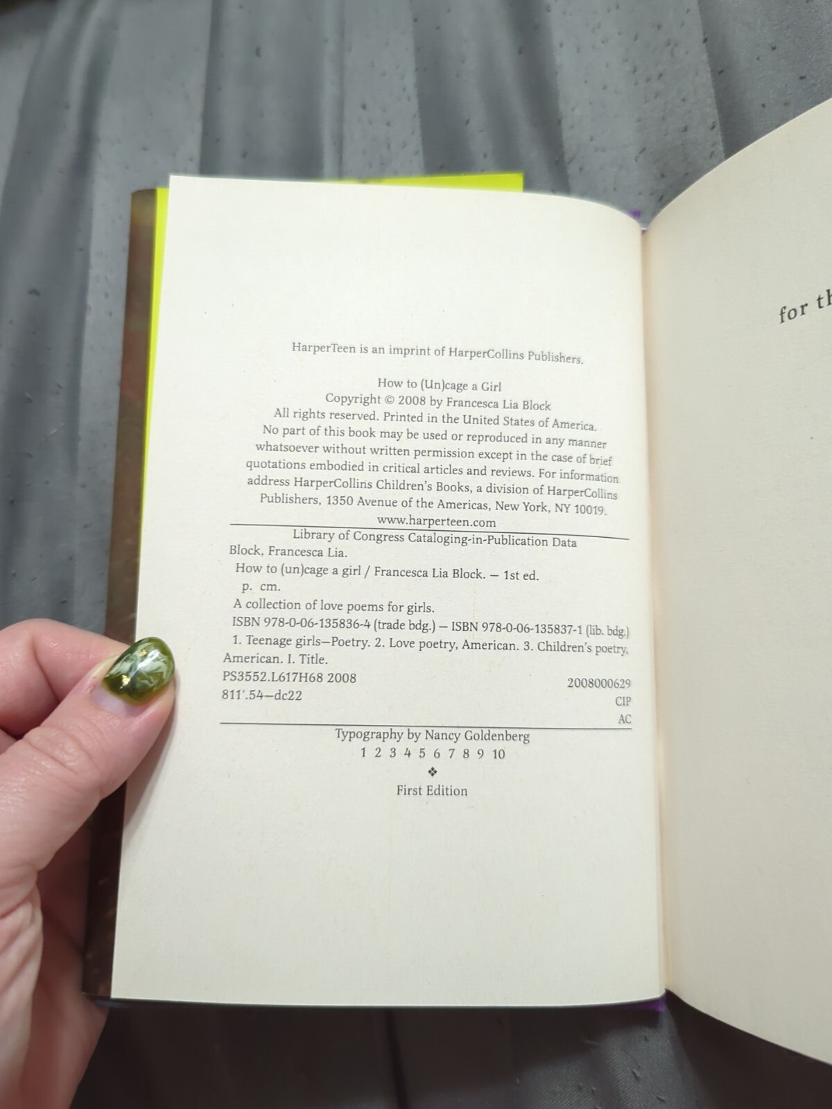 How to (un)cage a Girl by Francesca Lia Block (2008, Hardcover ...