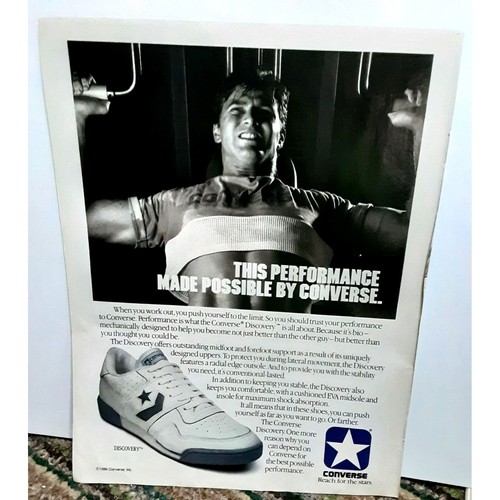 1986 Converse Discovery Performance Sports Shoe Original Print Ad | eBay