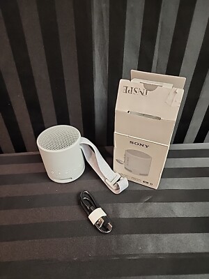 Sony XB100 Light Gray Waterproof Bluetooth Speaker Hands Free Mic ...