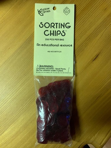 Red Sorting Chips - 250 bingo | eBay