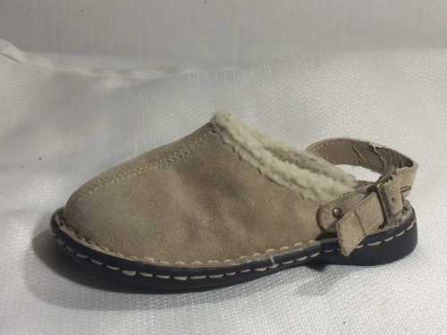 Oshkosh B'gosh Toddler Girls 7 Baby Toddler Suede Beige Mule Clog Shoe ...