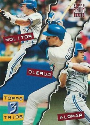 1994 Stadium Club #110 Roberto Alomar Paul Molitor John Olerud Toronto ...