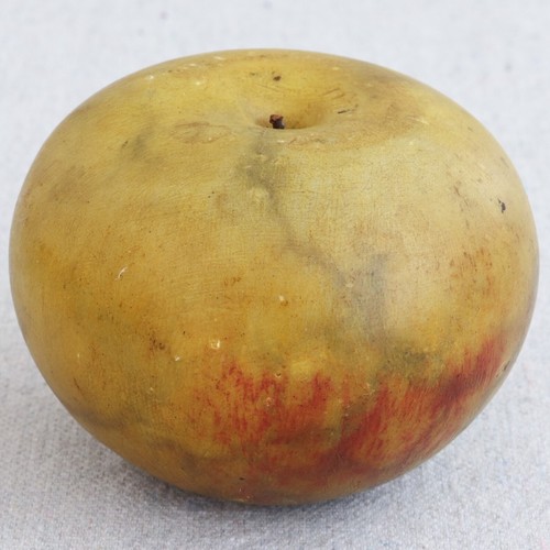 Antique Italian Hand Carved Alabaster Yellow Golden Delicious Apple ...