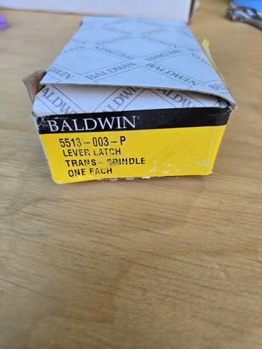 Baldwin 5513 003 P Tubular Privacy Lever Latch 2 3/8" BS PVD Polished Brass | eBay