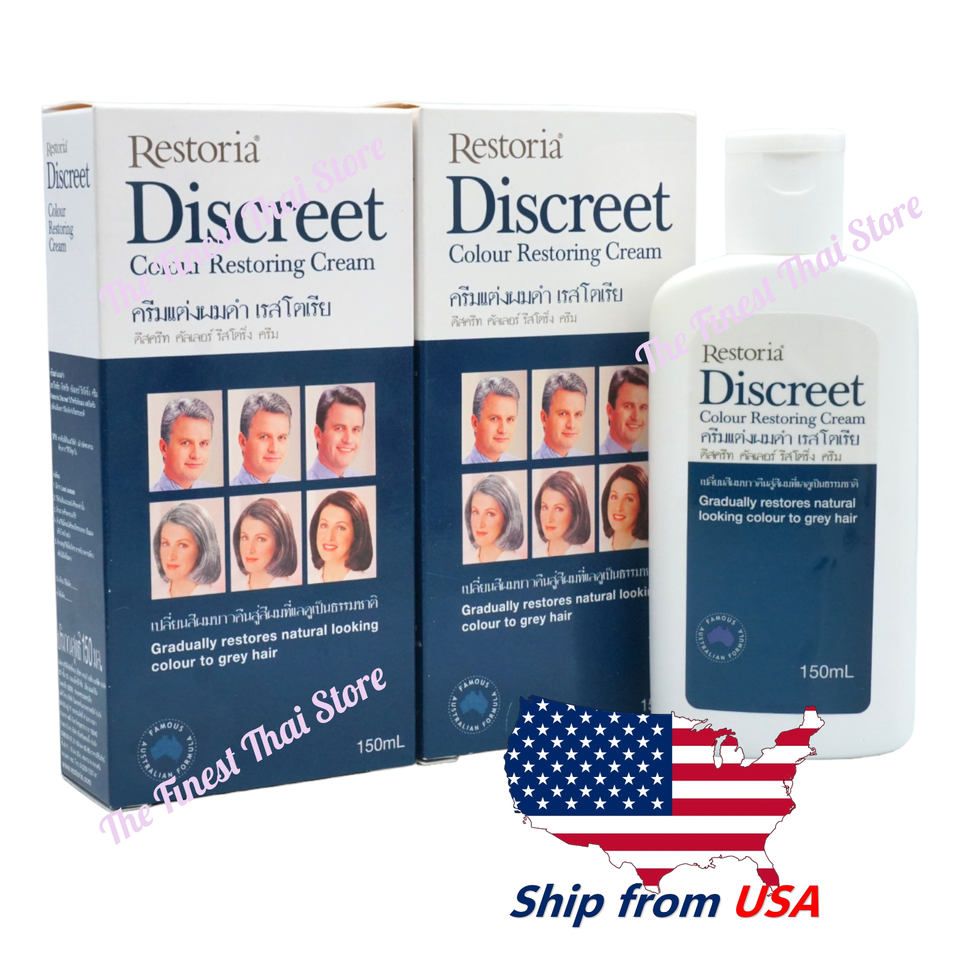 Restoria Discreet Hair Colour Restoring Cream Grey Hair Covering ...