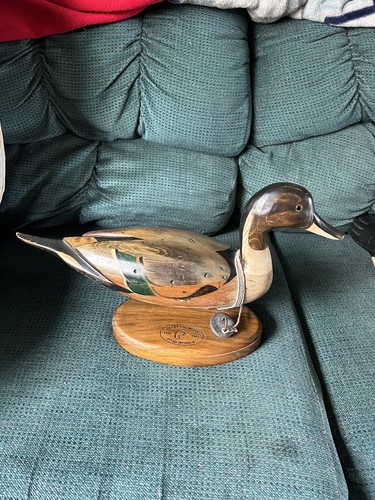 RARE DUCKS UNLIMITED TOM TABER DRAKE PINTAIL SPONSOR DECOY! | eBay