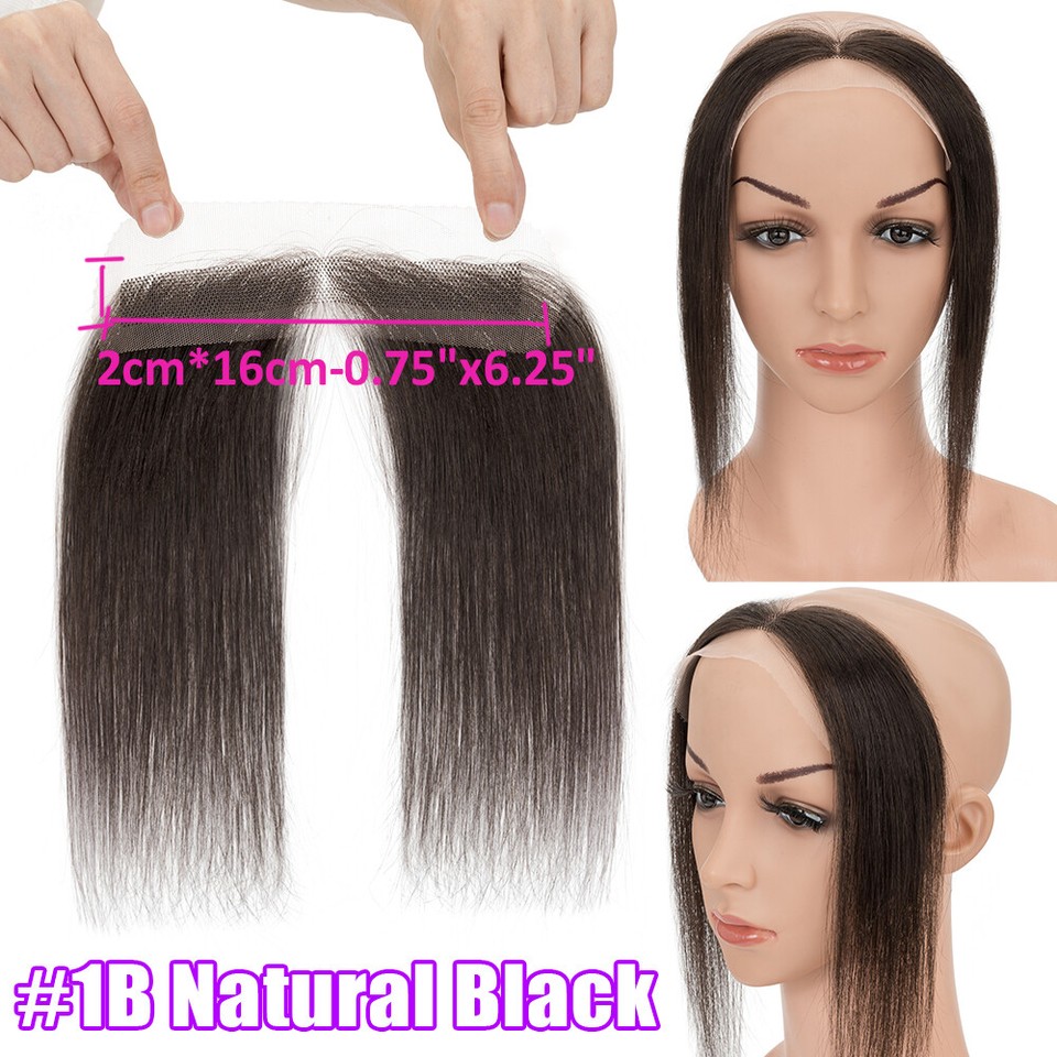 Full Lace Hair Topper Women Hairline Remy Human Forehead Hairpiece ...