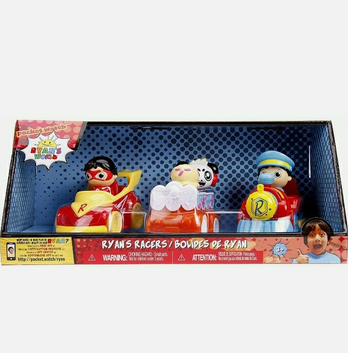 Jada Toys Ryan's World Racers 3 Pack Vehicle Set, Red Titan's Supercar ...